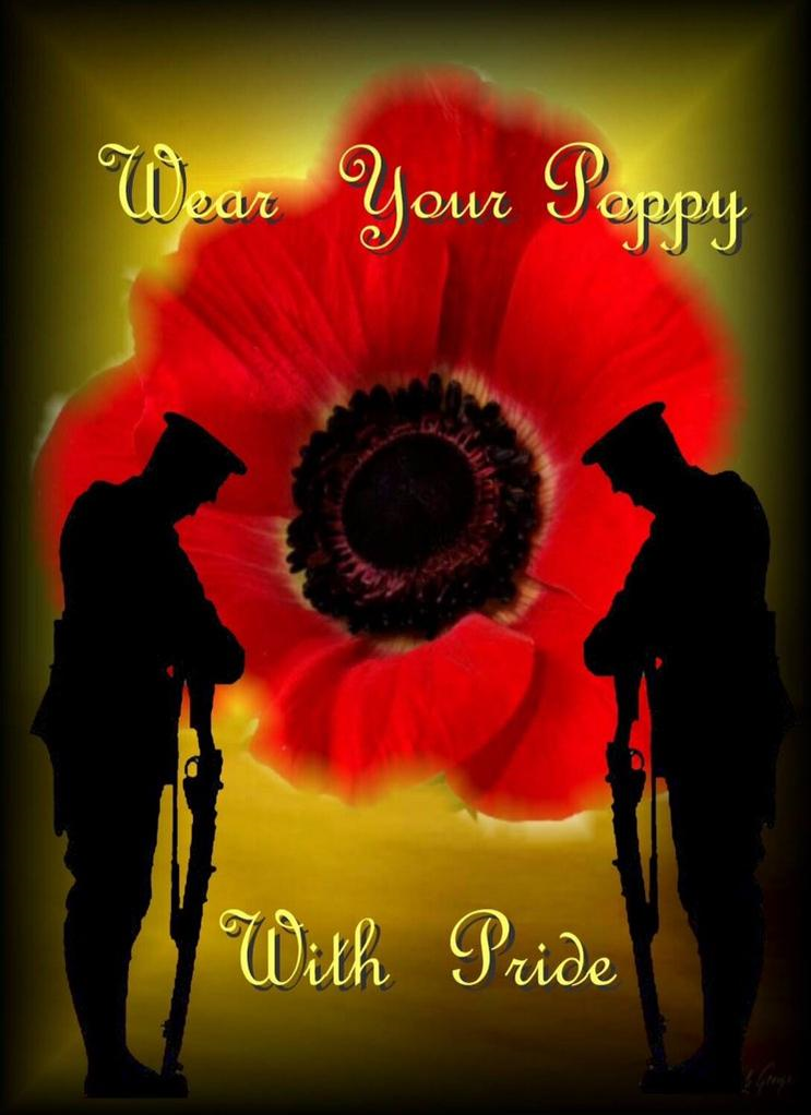 War Remembrance Day Poppy – Wear it with PRIDE. In Flanders fields the ...